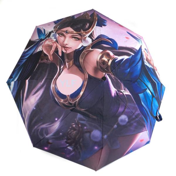 Quality Customize Your Own DIY Printed Umbrella No Minimum Orders Rubber Coated Handle for sale