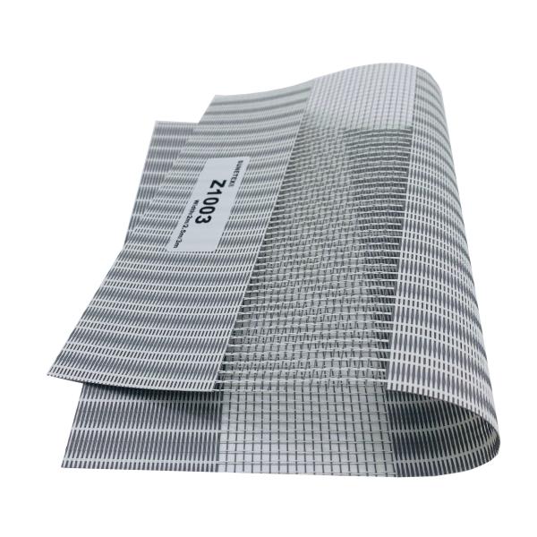 Quality Double Layer Fire Proof 5% Openness Roller Blinds Shades Electric Motorized for sale