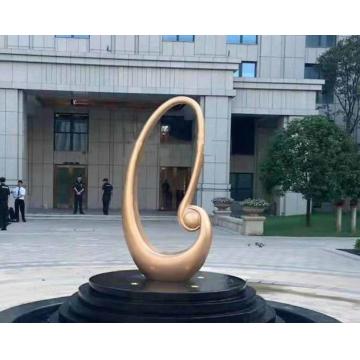 Quality Abstract Metal Garden Sculpture , Outdoor Metal Art Bronze Sculpture for sale