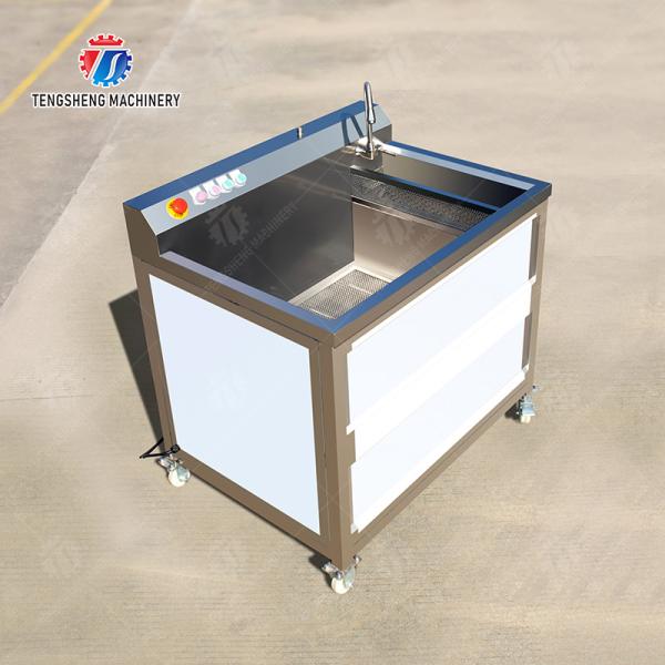 Quality Single cylinder fruit and vegetable washing machine with slag separator Leaves for sale