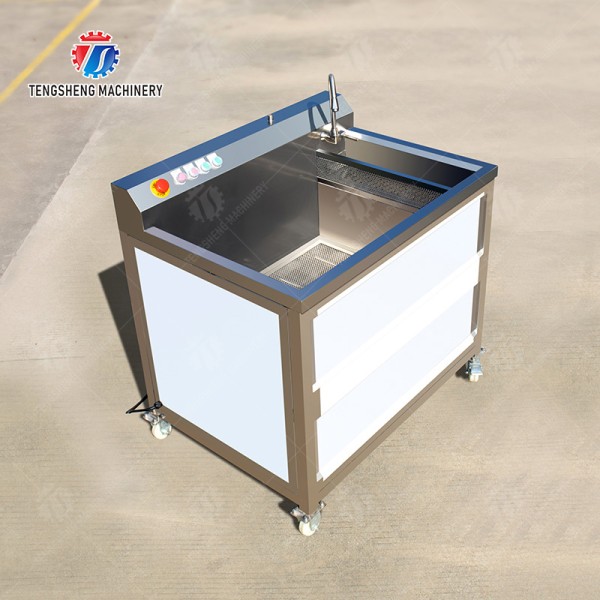 Quality Single cylinder fruit and vegetable washing machine with slag separator Leaves Vegetables Onions Leafy vegetables Cabbage varieties Herbs Fruiting vegetables Wash Washer Washing Cleaning processing for sale