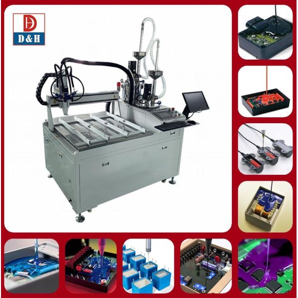 Quality Automatic 2 component potting dispensing dosing Glue Dispenser Casting System for sale