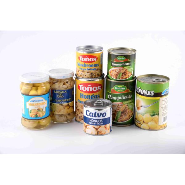 Quality Salty Delicious Canned Whole Mushrooms High Temperature Sterilization for sale