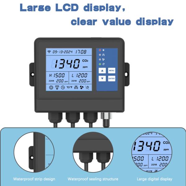 Quality GZAIR WIFI Greenhouse Climate Controller Co2 Sensor 240VAC for sale
