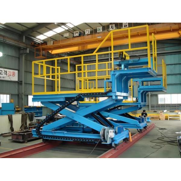 Quality 50T Load Capacity Heavy Duty Transfer Cart Hydraulic Lifting Speed Adjustable for sale