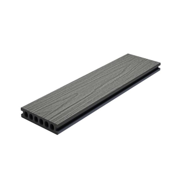 Quality 6 Round Hole 138 X 23 Capped Composite Decking Brushing Recycled Plastic Decking for sale