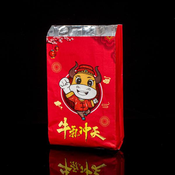 Quality Custom Greaseproof BBQ Packaging Takeaway Insulated Aluminum Foil Kraft Paper for sale