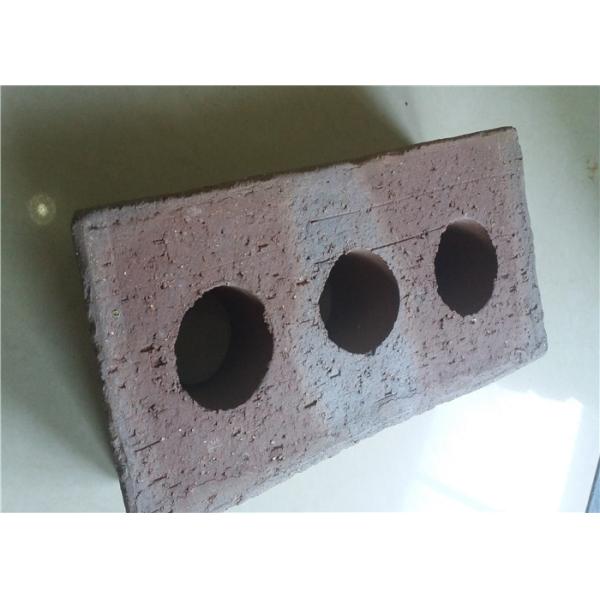 Quality High Strength Perforated Clay Bricks Rough Surface 210x100x65mm for sale