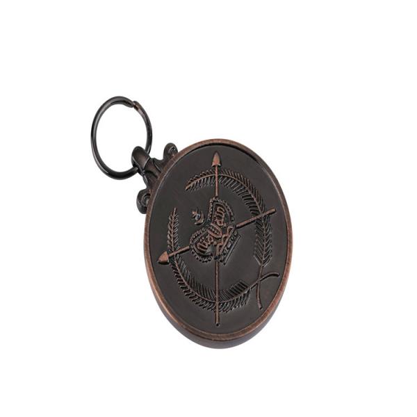 Quality Craft Casting Personalized Army Pendants Charms Engraved Antique Sheriff Badge for sale