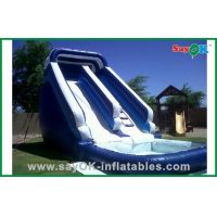 Quality Huge Inflatable Water Slides Custom PVC Tarpaulin Mini Bouncer / Bouncer Inflatable Slip And Slide  For Water Fun for sale