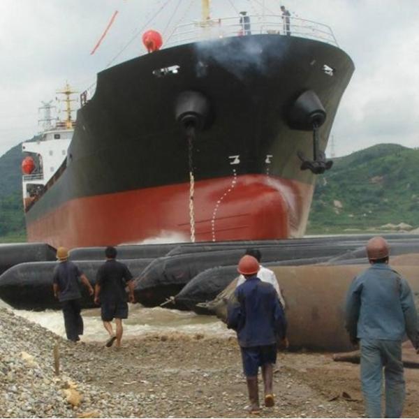 Quality Anti Bursting Marine Inflatable Ship Launching Rubber Airbag for sale