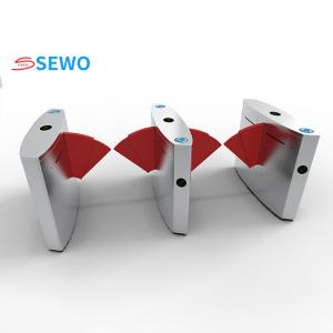 Quality Ultra Wide Flap Gate Barrier , Electronic High Speed Turnstile Flap Barrier for sale