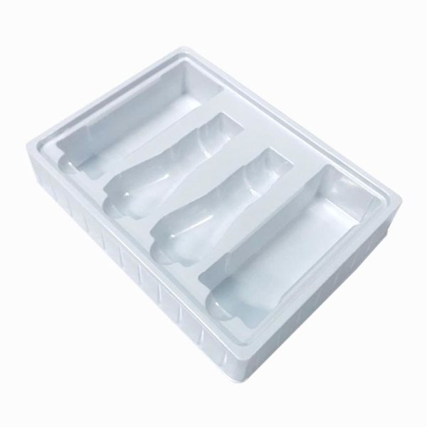Quality Skin Care Kit Insert Tray White PS Plastic Packaging Blister Molded Tray for Cosmetics Set for sale