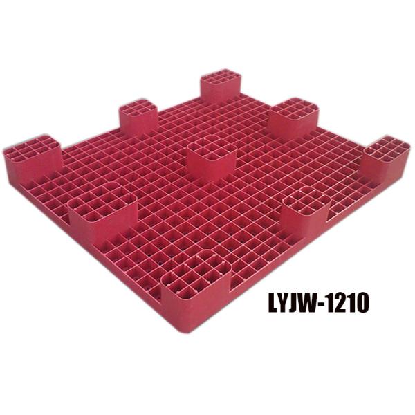 Quality SGS Custom Plastic Pallet Virgin Anti Impact HDPE Pallets Red for sale