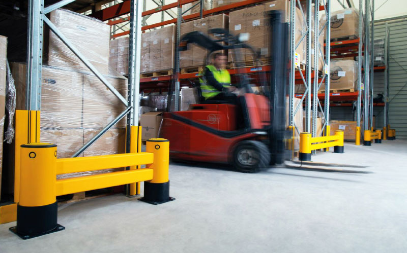 Racking Upright Protectors  Rack End  Protector Guard  Warehouse Safety Bollard