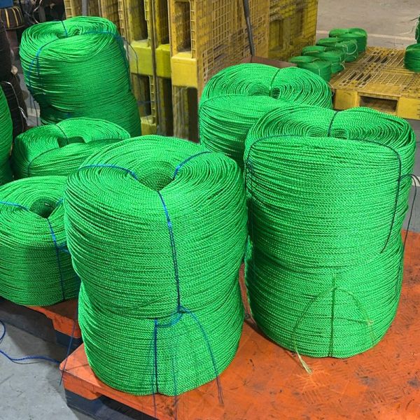 Quality 3 Strands Plastic PP Polypropylene Rope Twisted Fishing Net Rope Packaging for sale