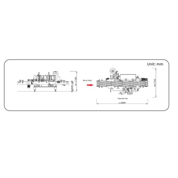 Quality Square Flat Bottles TN-200LDS Single Side Self Adhesive Labeling Machine for sale
