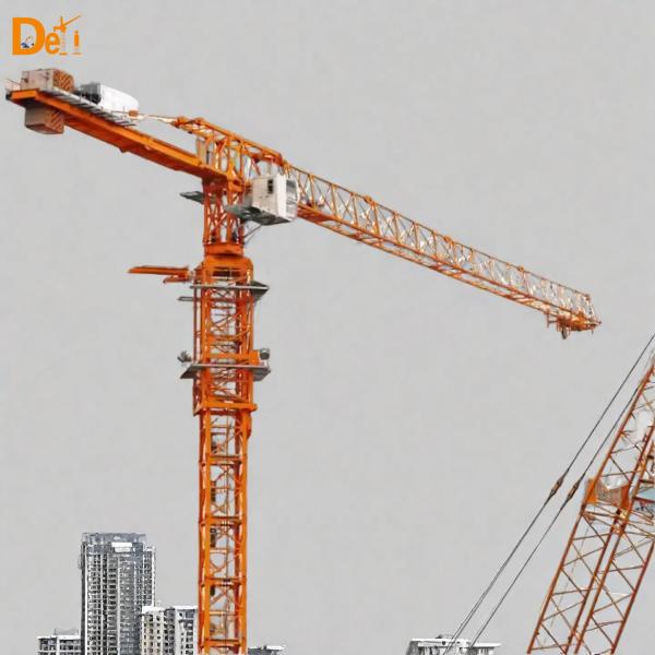 Quality Used Zoomlion Tower Crane 6015-8 Old Flat Top High Rise Building Cranes for sale