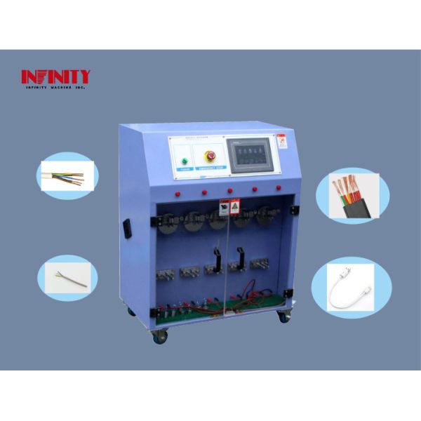 Quality Low Noise Five Stations Wire Swing Testing Machine For Multi Core Cable for sale