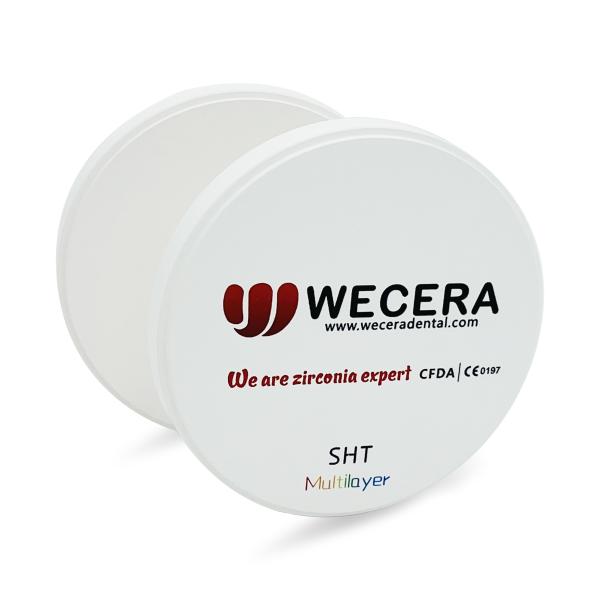 Quality Dental Lab Multilayer Zirconia Disc CAD CAM Super High Translucent 98*22mm for sale