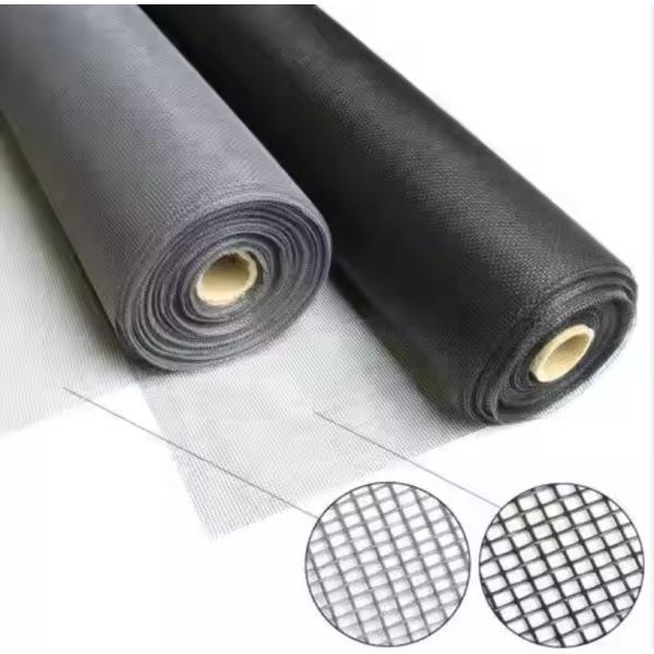 Quality White / Black Window Screen Netting Customized Fiberglass Mosquito Net For for sale