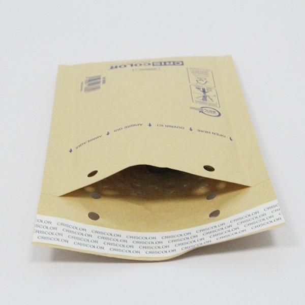 Quality Biodegradable Kraft Paper Bubble Bags 6x9 In Compact Protector For Jewelry for sale