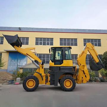 Quality 2500kg Towable Backhoe Loader Machine With 4 In 1 Bucket for sale