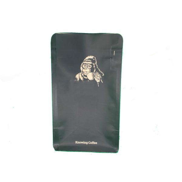 Quality Custom Printed Flat Bottom Side Gusset Bag , Green Tea / Coffee Bean Packaging for sale