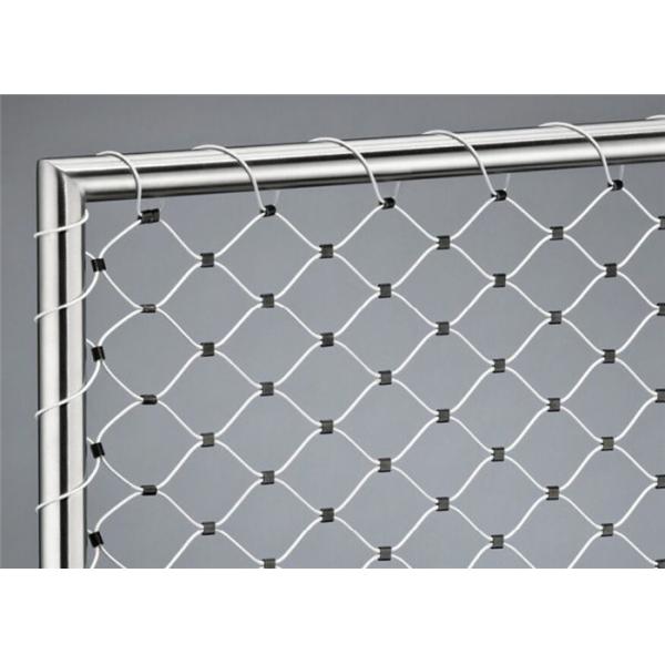 Quality Durable Stainless Steel Wire Rope Mesh Net , 1.2mm To 3.2mm X Tend Cable Mesh for sale