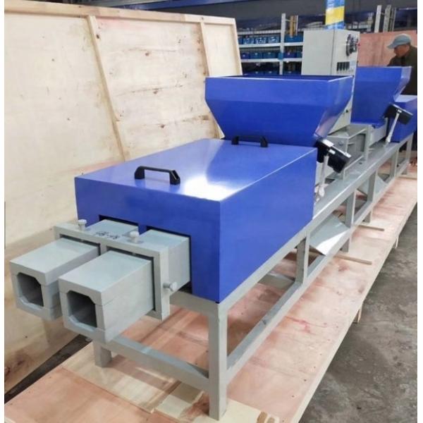 Quality Create Perfect Wood Pallet Blocks with Automatic 2 Head Machine and Sawdust for sale