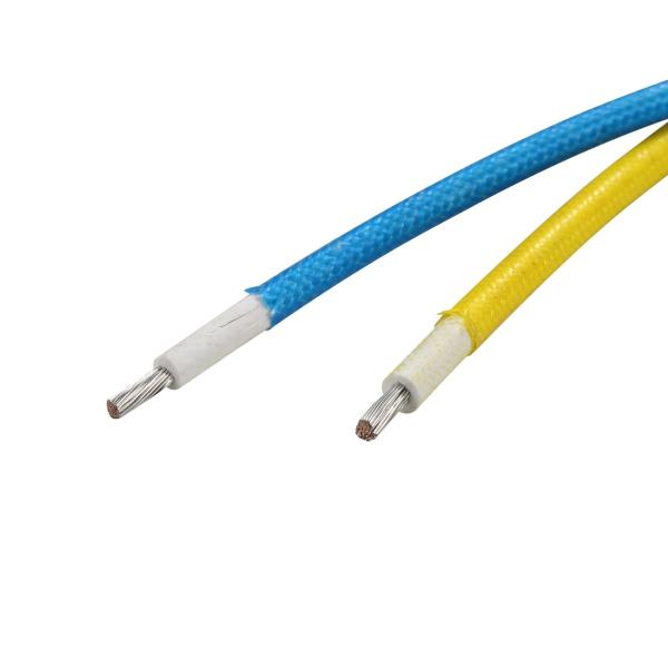 Quality Fiberglass Braided Electrical Cable silicone insulation wire Heat Proof for sale
