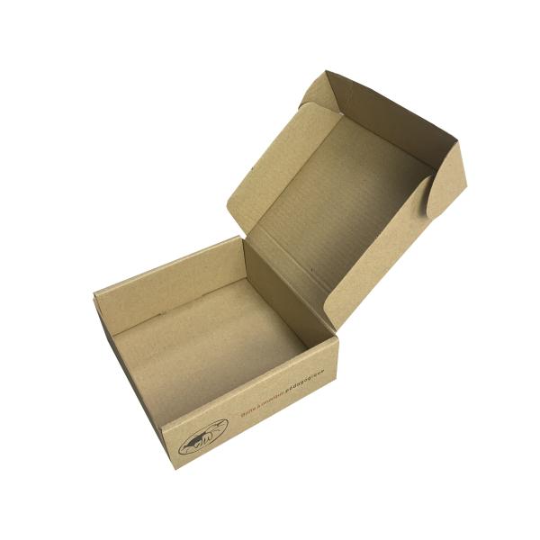 Quality Customs Corrugated Kraft Paper Box , Folding T Shirt Packaging Box for sale