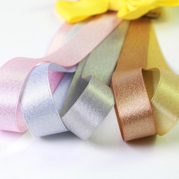 Quality Selling Silver Metallic 100% Polyester Satin Ribbon with 7 Days Sample Order Lead Time for sale