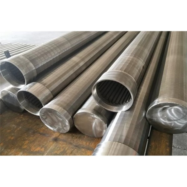 Quality 304 Stainless Steel Screen Pipe 114mm V Wire Threaded Coupling Pipe for sale