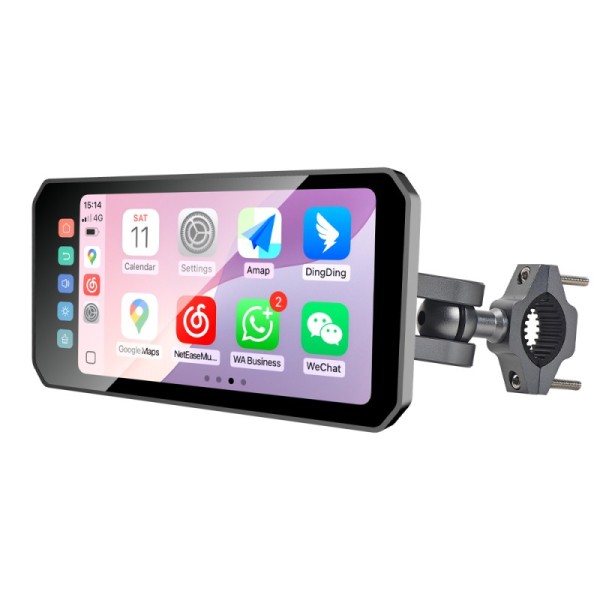 Quality 7 Inch Motorcycle Carplay GPS Navigation Screen Moto Android Auto Touch Display Quick Easy Removal of Anti-theft for sale