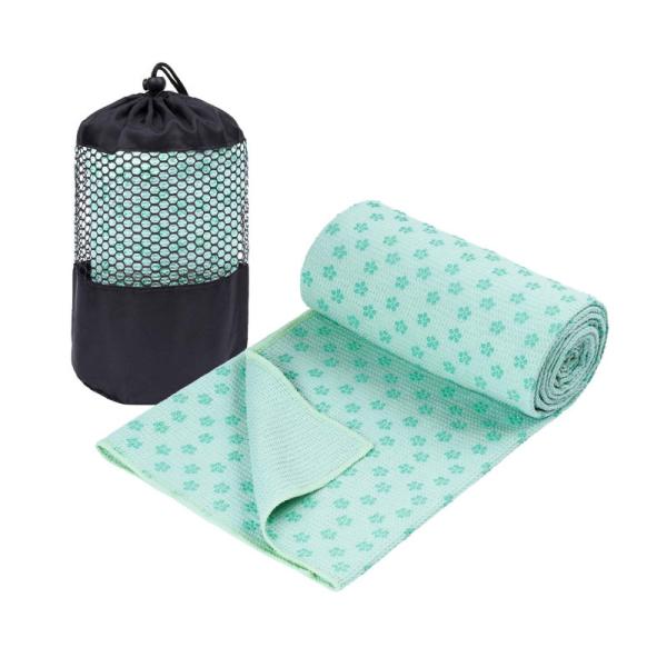Quality ODM purple Non Slip Hot Microfiber Yoga Towel With Grips for sale