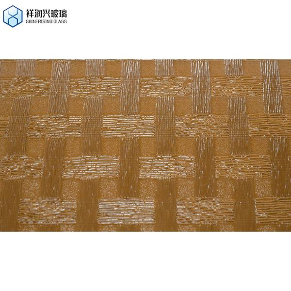 Quality Solid Color Brown Patterned Glass Shinerising 3mm 5mm 1830*2440 Flat Belgian for sale