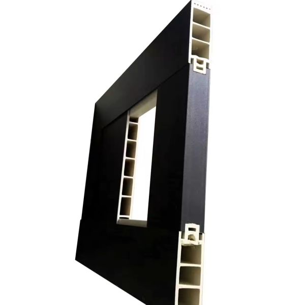 Quality Silver PVC 1000mm WPC Hollow Door Panel Making Machine Production Line with Rigid PVC for sale