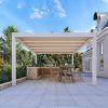 Quality Bioclimate 3x4 3x3 Louvered Roof Garden Aluminium Pergola For Privacy for sale