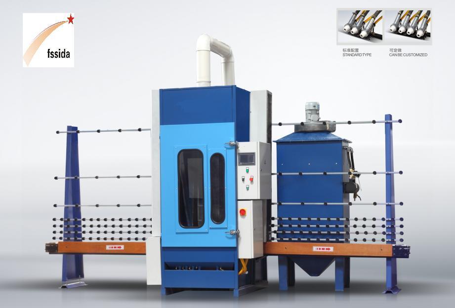 High Quality Automatic Vertical Glass Sandblasting Machine Glass Sandblaster