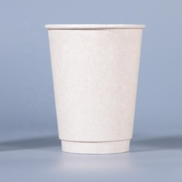 Quality 100% Biodegradable Disposable 8OZ Sugarcane Bagasse Pulp Paper Cup Custom Logo for sale