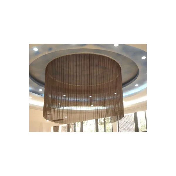 Quality Construction Metal Coil Drapery Incombustible With 7x7 Rope Construct for sale