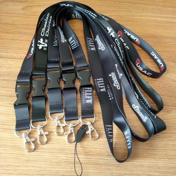 Quality Silk Accessories Dye Sublimation Polyester Lanyards for Keychain Custom Logo 900 for sale