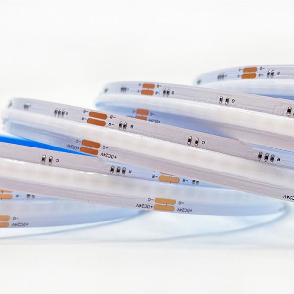 Quality 12w/M Cob Light Strip With 24v Led Color Adjustable Soft Light Strip for sale