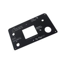 Quality Laser Logo Cnc Milled Parts Anodized Aluminum Panel Black for sale