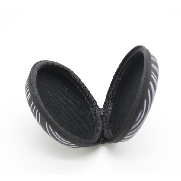 Quality 75 Degree EVA Headphone Carrying Case Round With Zipper for sale