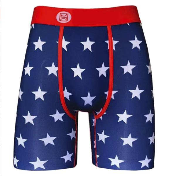 Quality Knitted Mens Polyester Boxers S-3XL Floral Pattern Gym Taslan Shorts for sale