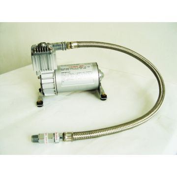 Quality 130 PSI 12V Silver Inline Check Valve Airbag Air Compressor Chrome Material for sale
