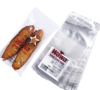 Quality Plastic Breathable Perforated Plastic Bread Bags Wicketed Food Packaging Bag for sale