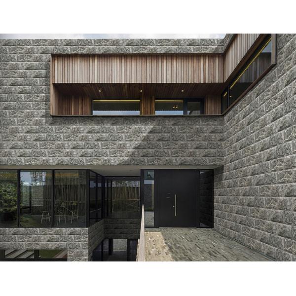 Quality Grade AAA Beige Blue Exterior Stone Wall Tile 200x400mm for sale